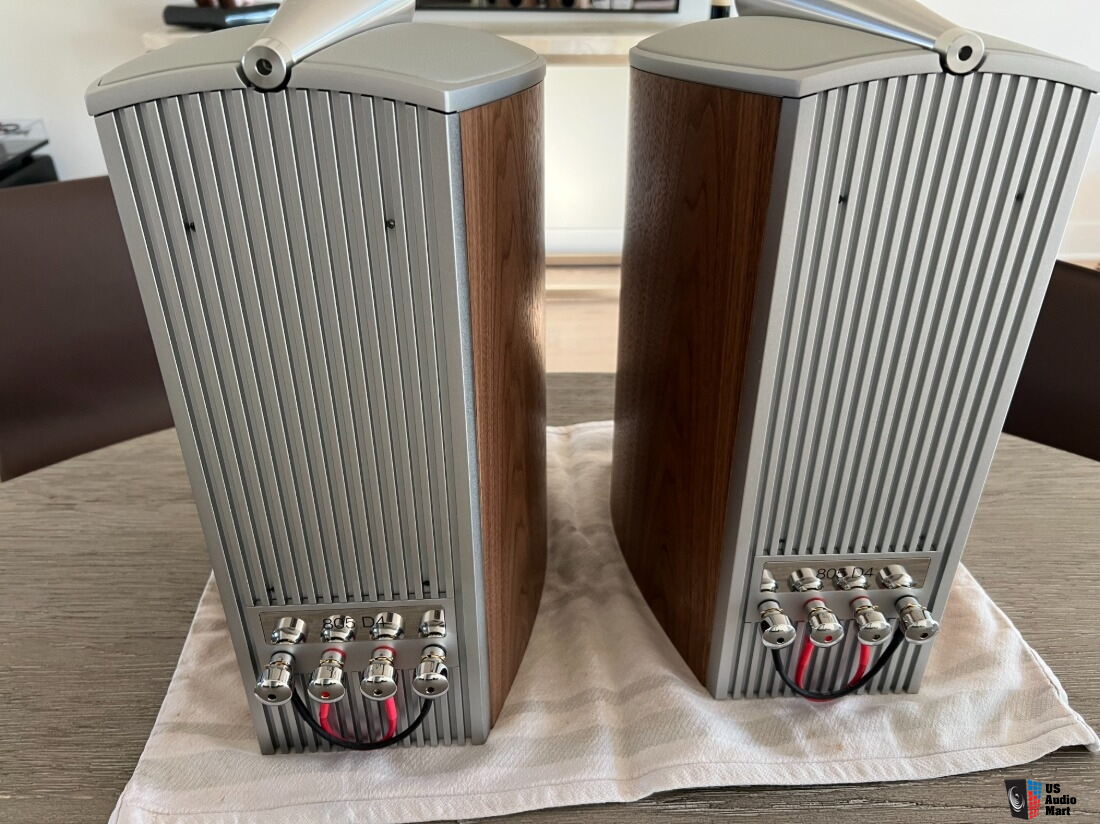 B&W 805D4 speakers in satin walnut (no stands) - mint customer trade-in ...