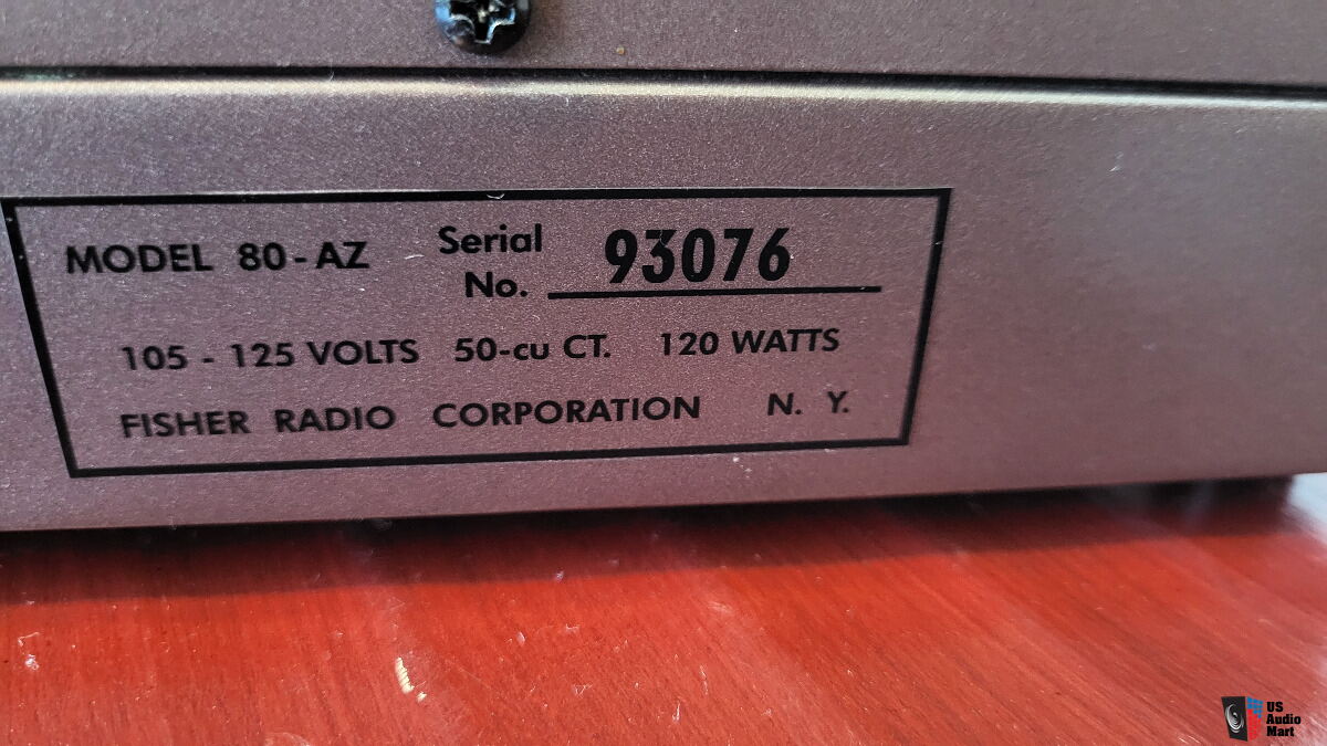 Pair of Fisher 80 AZ Photo #5703505 - US Audio Mart