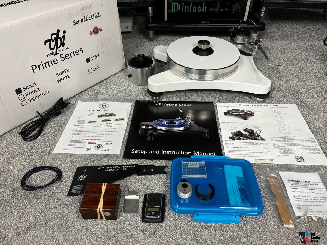 VPI Super Prime Scout Turntable w/ Soundsmith Aida MKII Cartridge Photo ...