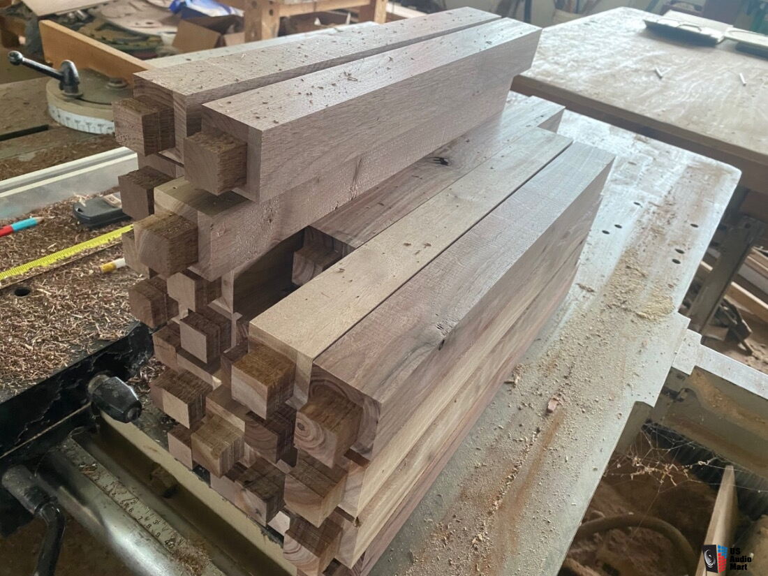 Walnut Equipment Racks in solid Connecticut walnut by Norfolk Custom ...