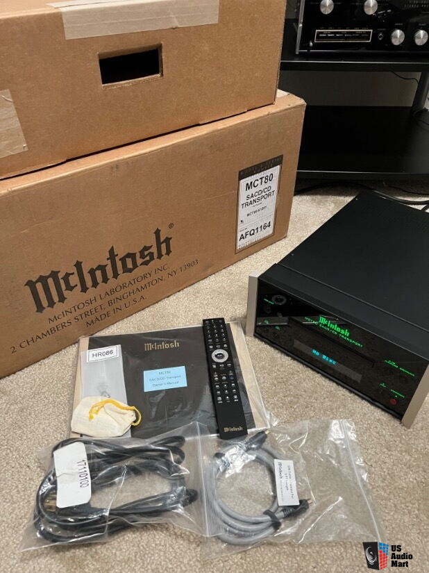 McIntosh MCT80 Compact CD Transport Remote & Box Photo #5704762 - US ...