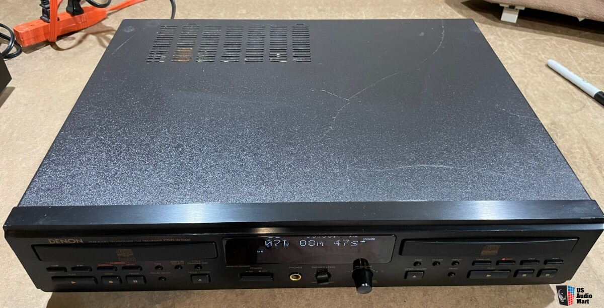 UPDATED: Denon CDR-W1500 Dual Deck CD Player and Recorder HDCD Photo ...