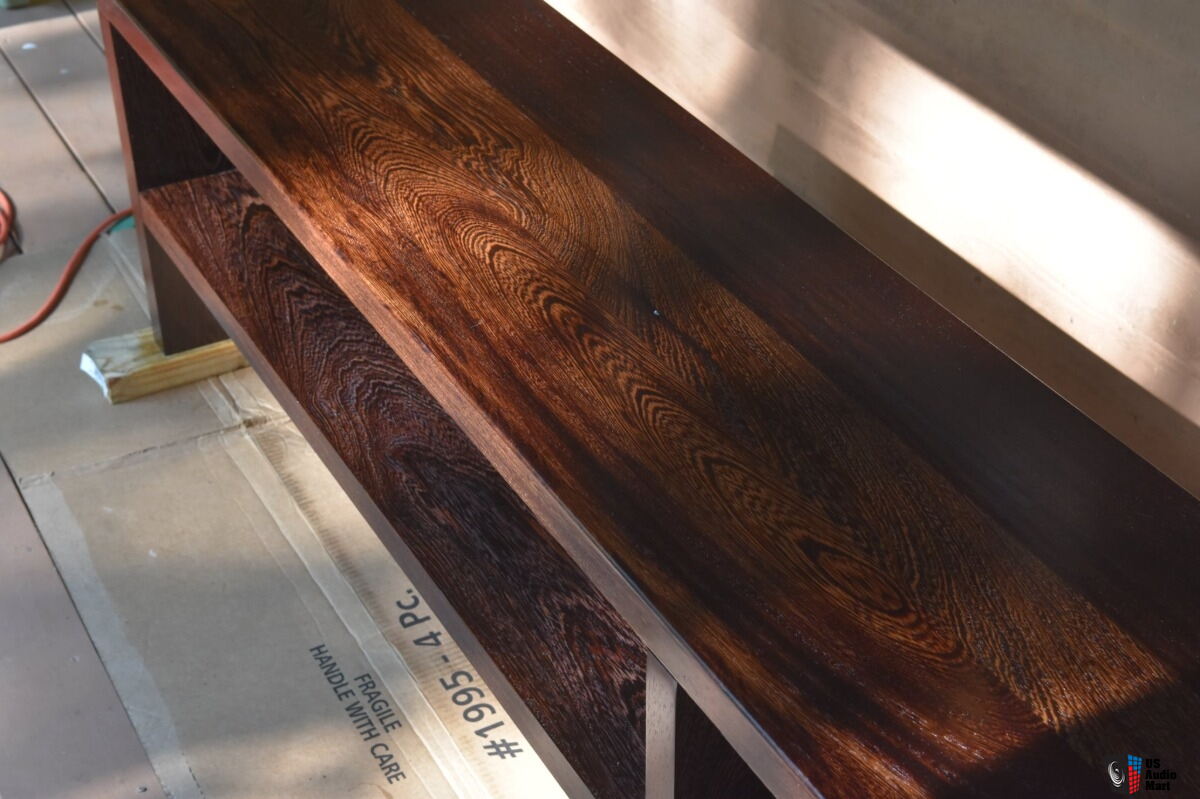 Custom Low Profile Stereo Cabinet in African Wenge Photo #5709582 - US ...