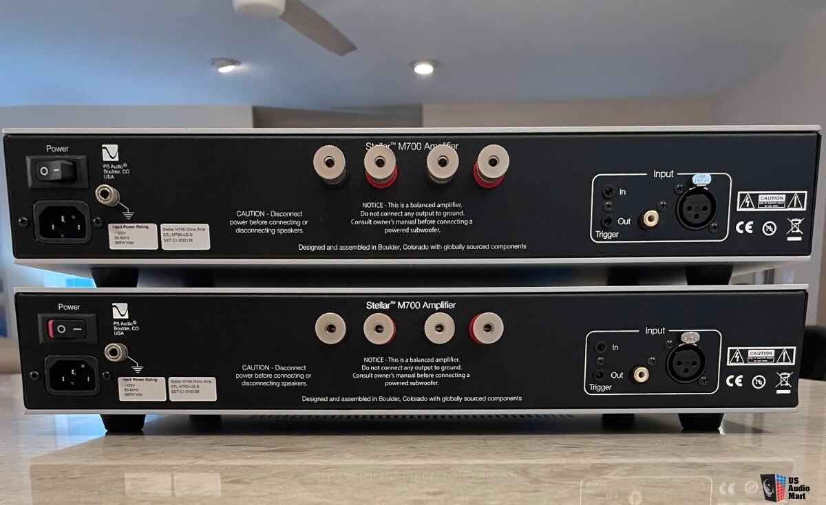 PS Audio Stellar M700 Monoblock Amplifiers in Silver (Pair) Photo ...