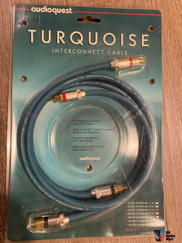 Audioquest Turquoise Interconnect Cable ( 2 Sets) For Sale - US Audio Mart