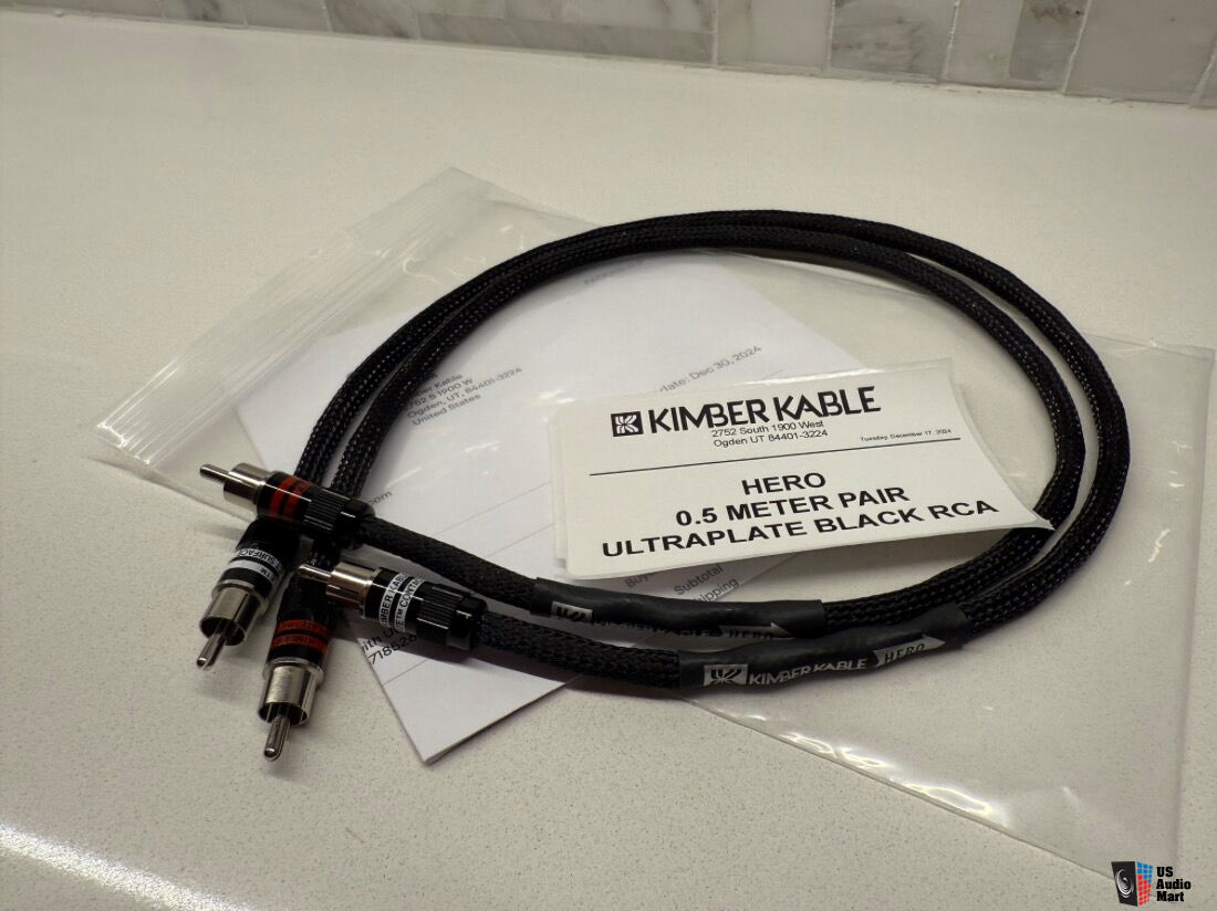 Pair of Kimber Kable Hero RCA Cables - .5M (1.8ft) For Sale - US Audio Mart
