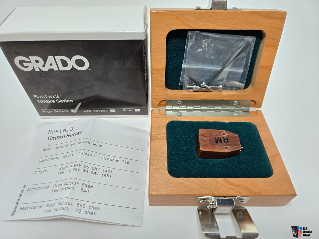 Grado Master 3 Timber Series High Output Moving Iron Phono Cartridge ...