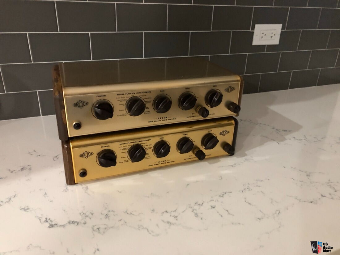 Brook 4B Tube Preamplifier Pair w/POWER SUPPLY Plug & Play RESTORED ...