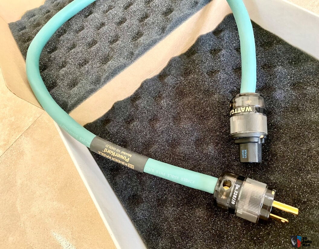 Kimber Kable PowerKord Model PK10 Gold Power Cable; 3ft AC Cord; 20A ...