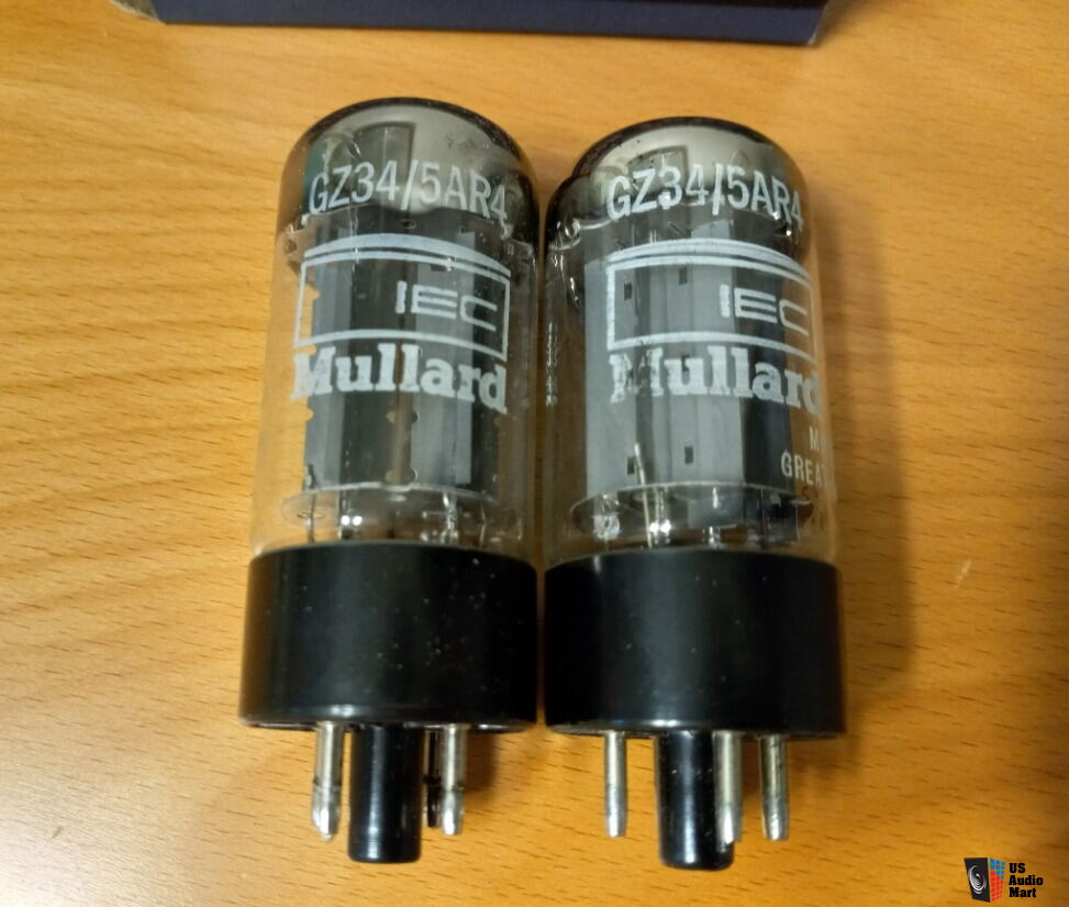 Matched Pair Mullard GZ34 / 5AR4 Blackburn England 1966 Matched Date ...