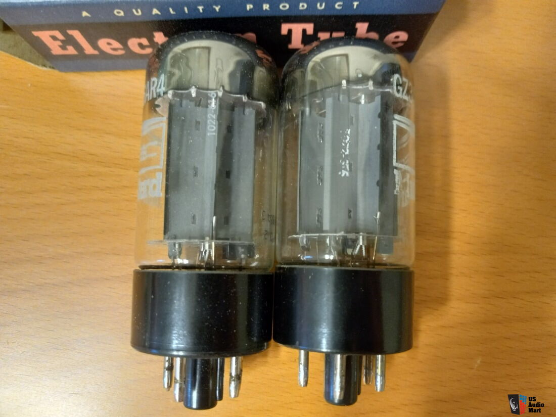 Matched Pair Mullard GZ34 / 5AR4 Blackburn England 1966 Matched Date ...