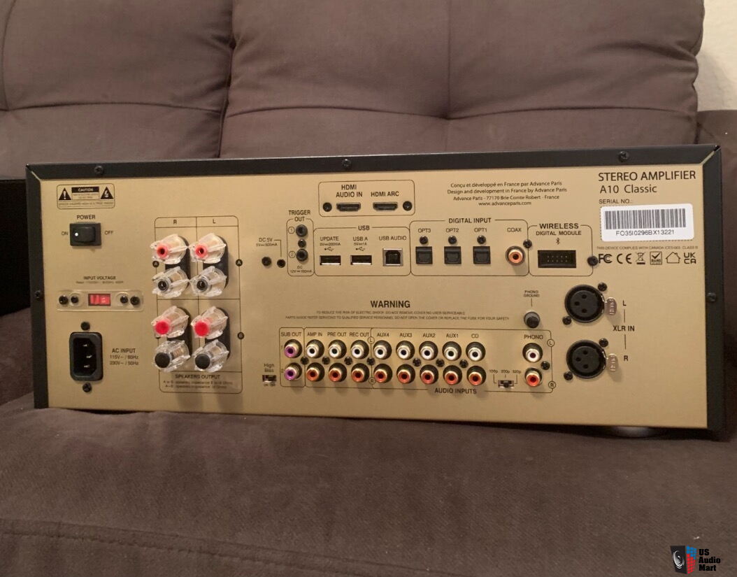 Advance Paris A10 Classic Integrated Amplifier mint Photo #5733401 - US ...
