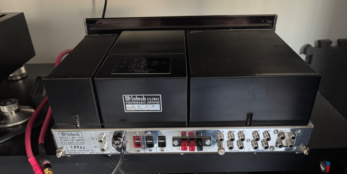 McIntosh MX-114 AM FM Tuner Preamplifier New Glass and LED's "Tested ...