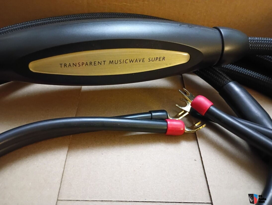Transparent Audio Musicwave Super MM2 speaker cables - 12 feet - spade ...
