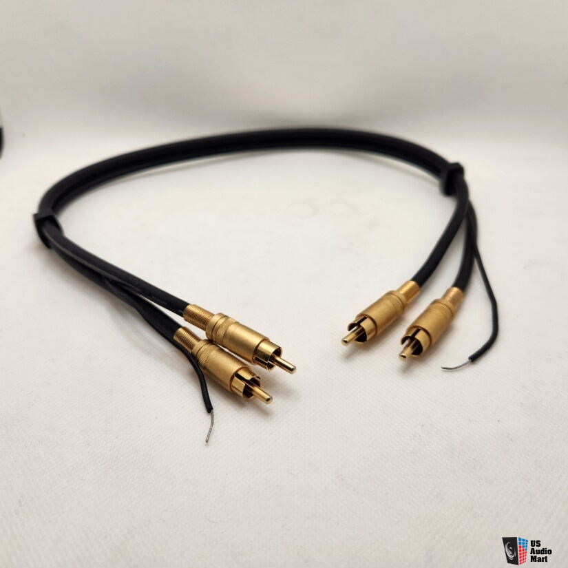 Nagaoka Vintage Phono Cable RCA to RCA with Ground Wire + extra cables ...