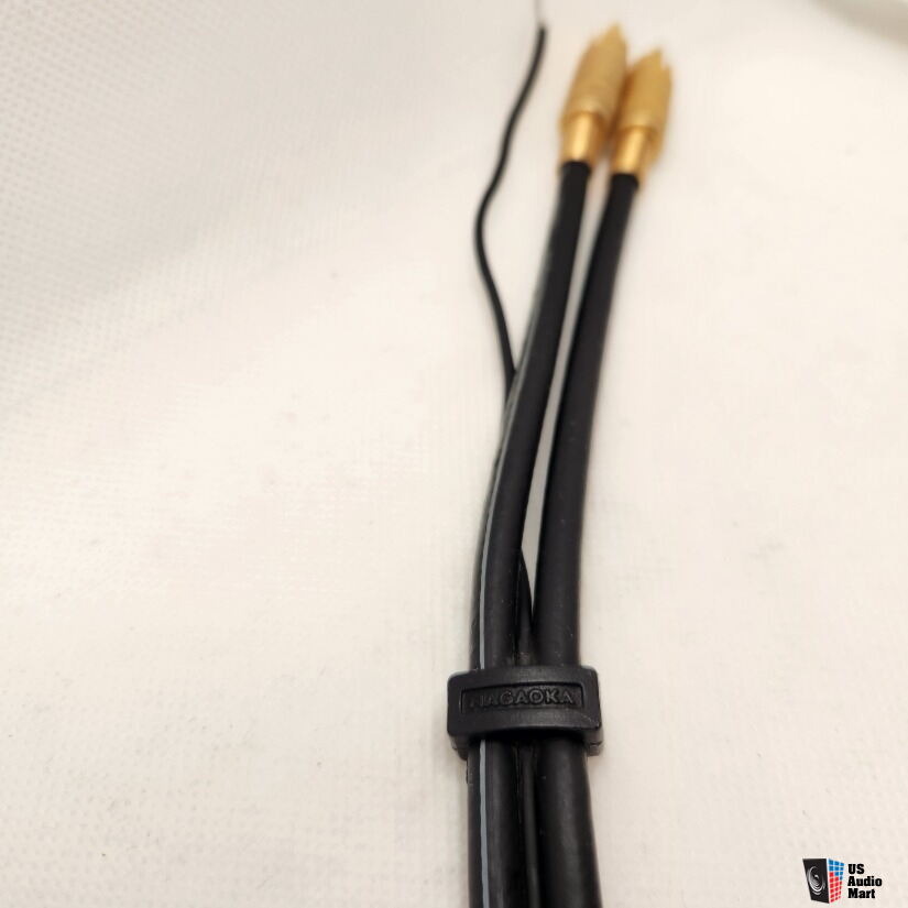 Nagaoka Vintage Phono Cable RCA to RCA with Ground Wire + extra cables ...