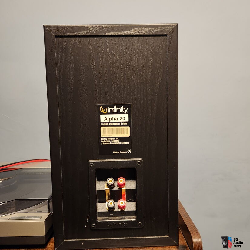 Infinity Alpha 20 Bookshelf Speakers - Audiophile IOB - 00's "Vintage ...
