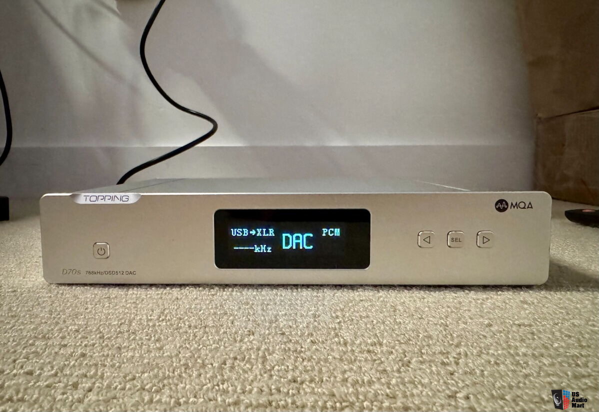 Topping D70s DAC (Silver) w/ Remote & Bluetooth For Sale - Canuck Audio ...
