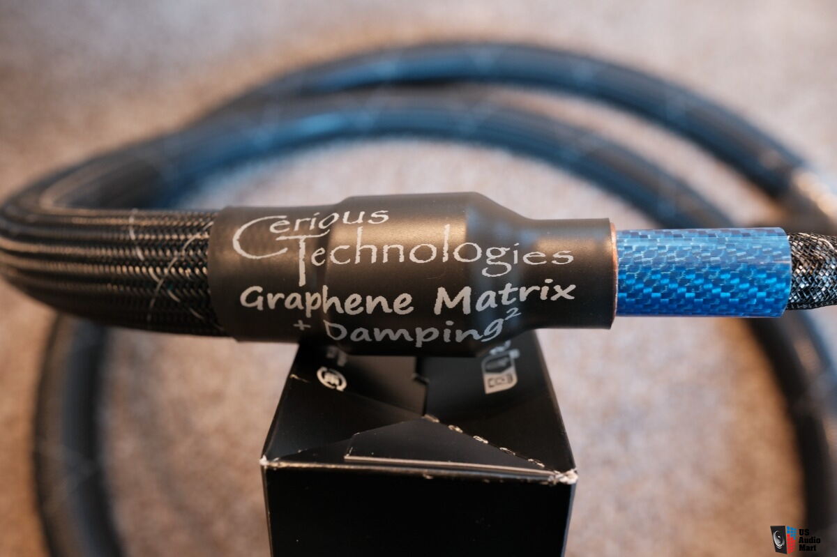 Cerious Technologies Graphine Matrix Speaker Cables 8' Pair*Spades Both ...