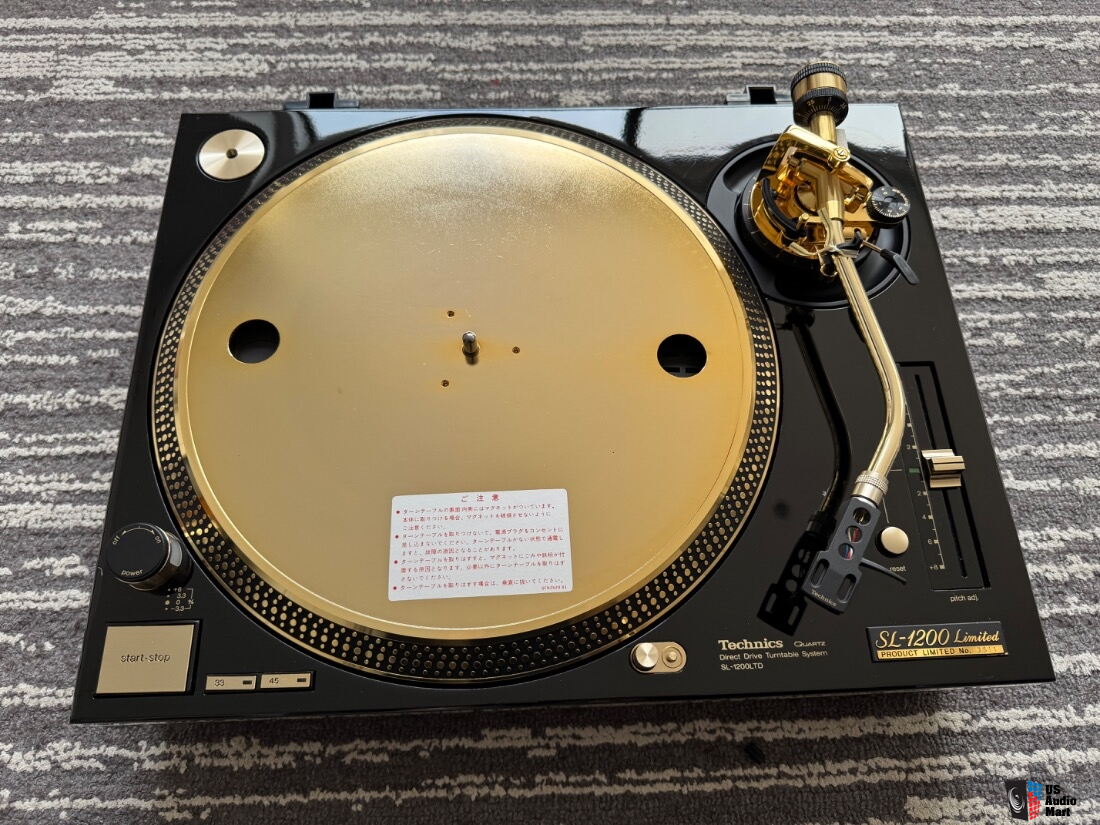 Technics SL-1200LTD Gold Limited Edition Direct Drive Turntable No 3611 ...