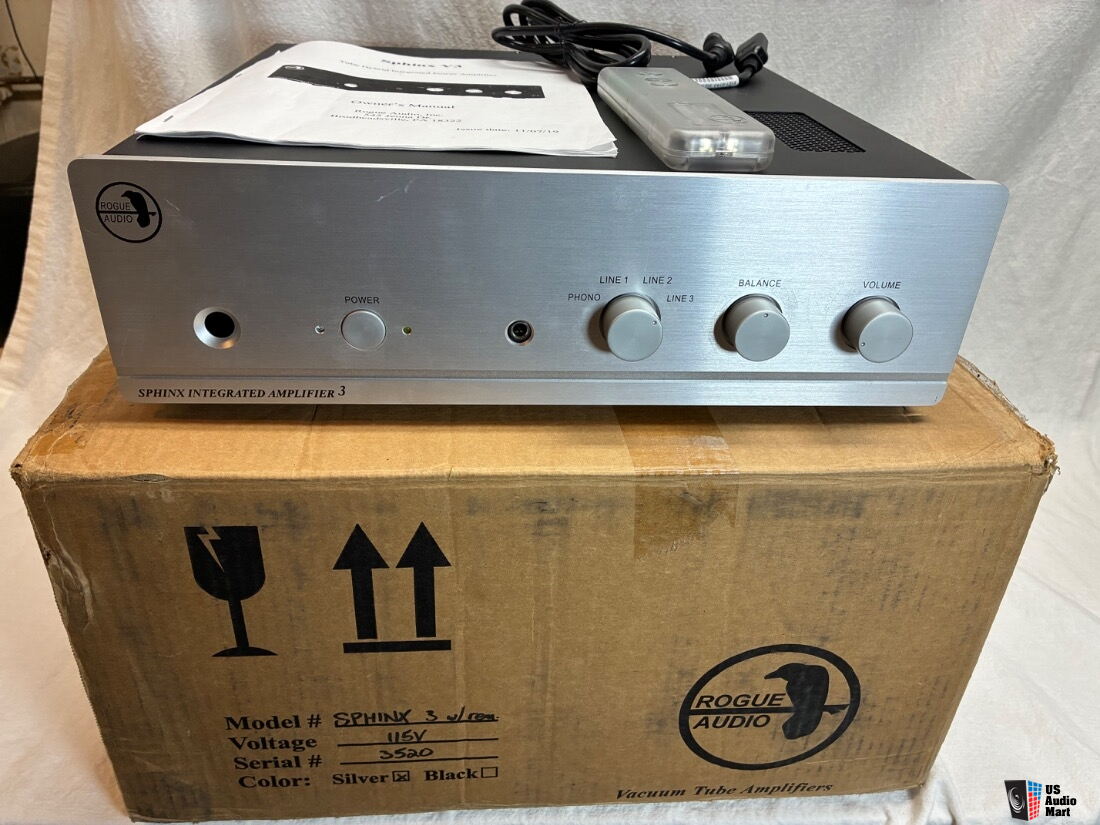 Rogue Sphinx V3 Integrated Amp with skeleton remote - Excellent ...