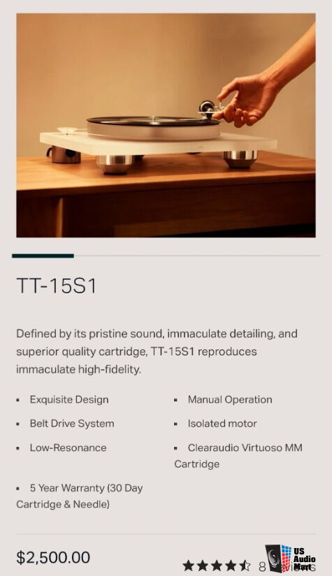FACTORY SEALED - NEW IN BOX - Marantz TT-15 TT15 Turntable Photo ...