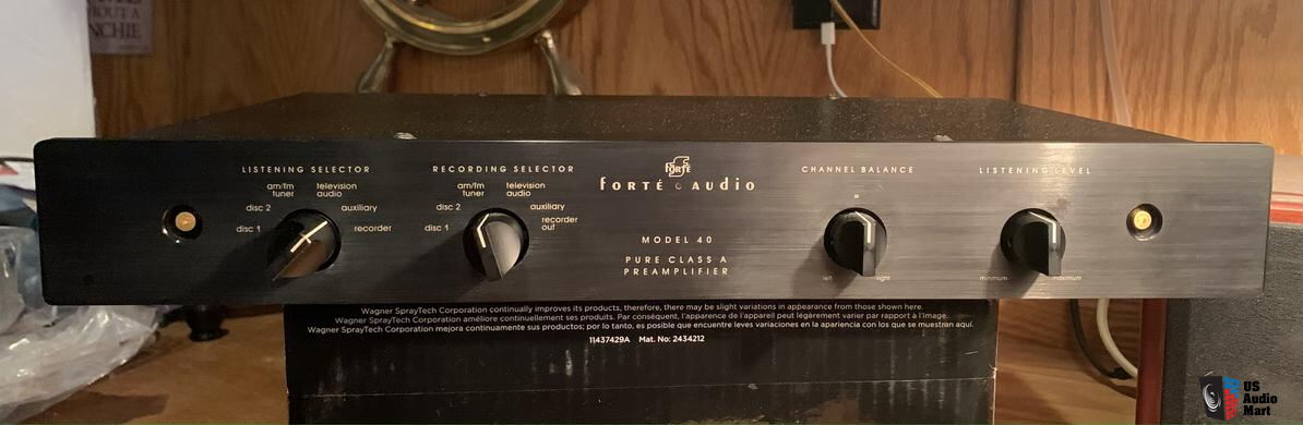 Forte' Audio Mode 40 Preamplifier - Class A line stage preamplifier ...