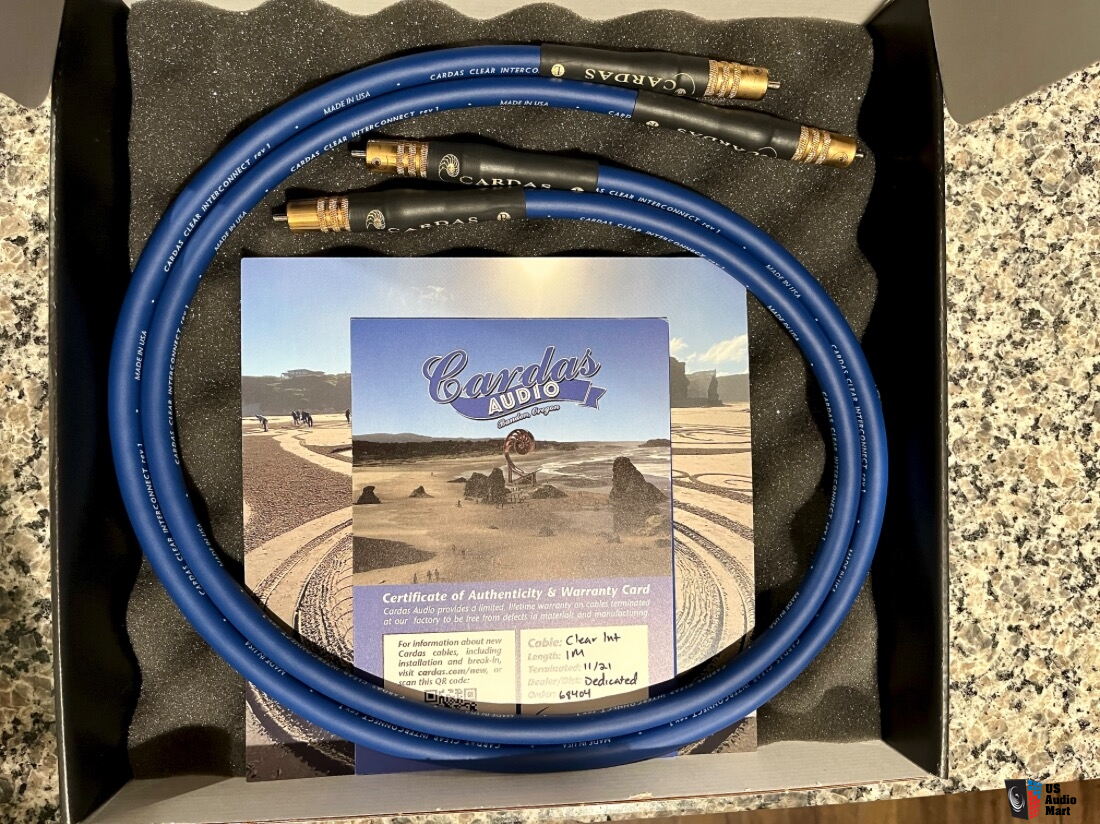 Cardas Audio Clear Interconnect rev1, RCA, 1 Meter Length For Sale - US ...