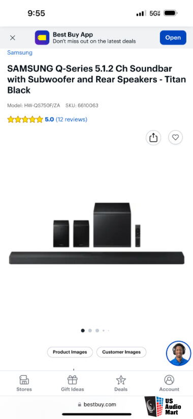 Samsung QS750F soundbar surround system NIB Photo #5770707 - US Audio Mart