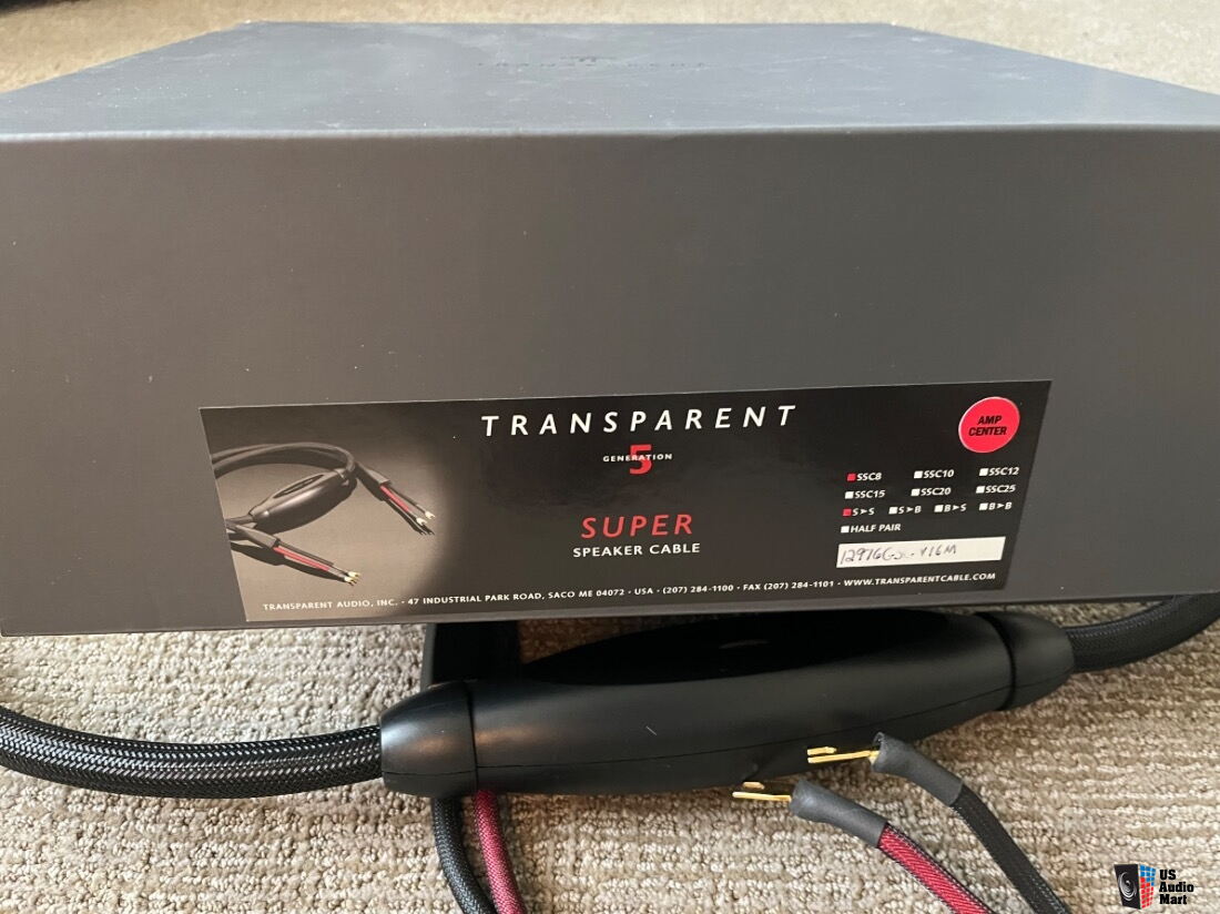 Transparent Audio Super Gen5 8' Pair Speaker Cables Photo #5770899 - US ...