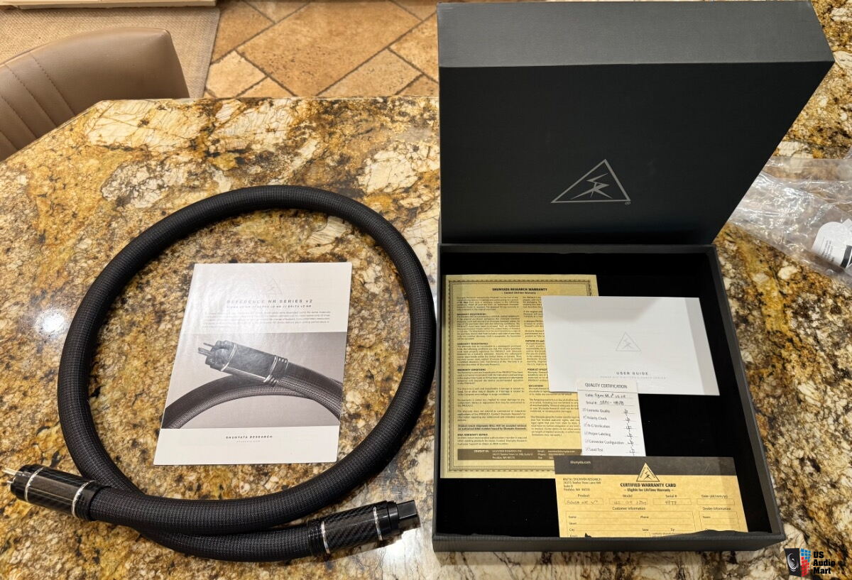 Shunyata Sigma V2 Power cord 20amp 1.75 meter Photo #5770935 - US Audio ...
