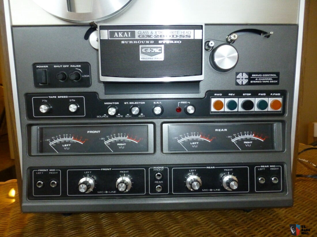 Akai GX-280D-SS quadraphonic reel-to-reel 4 channel stereo tape deck ...