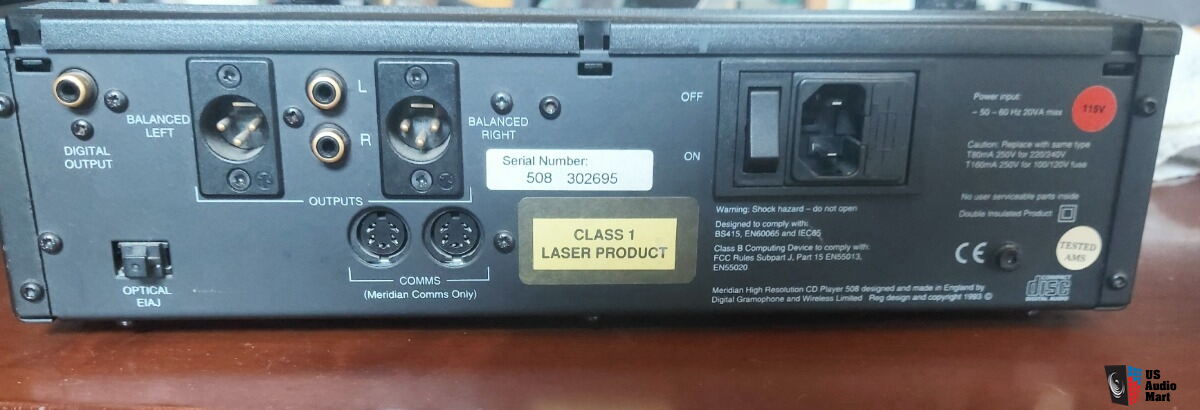 Meridian 508 20bit CD Player For Sale - Canuck Audio Mart