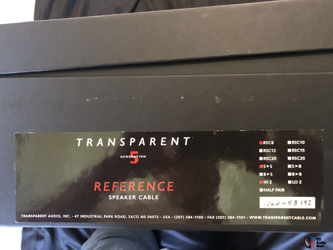 Transparent Gen V Reference series Speaker Cables Photo #5778486 - US ...