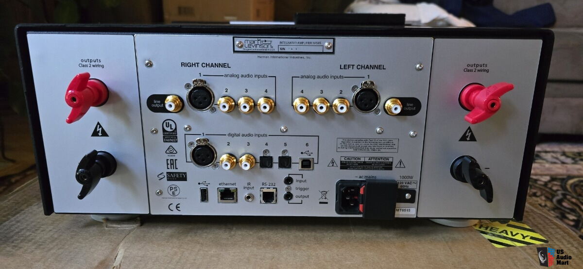Mark Levinson Nº585 Integrated Amplifier - 200W/ch • Dual-Mono • 32-bit ...