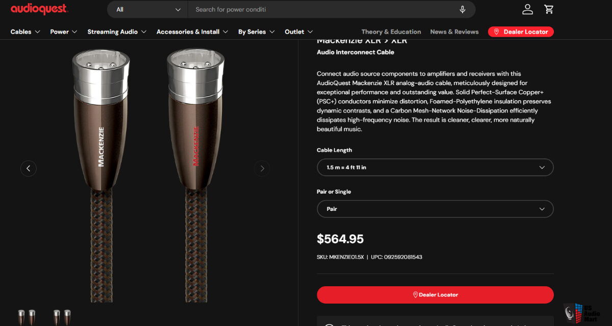 Audiophile cables from Audioquest PS Audio Monster Cable and more Photo ...