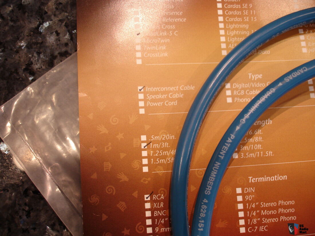Cardas 1M RCA Quadlink 5C (Newer Style with Packaging/Card) Photo ...