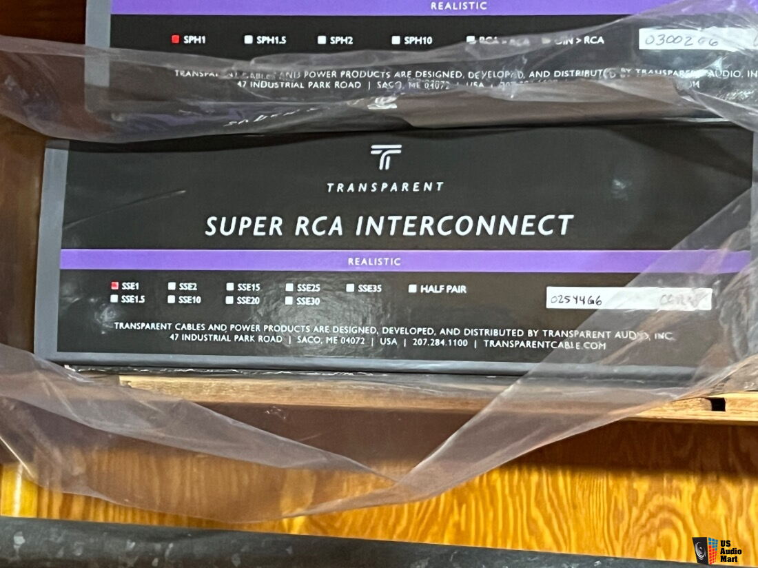 Transparent Cable G6 Super RCA Interconnect 1M For Sale - US Audio Mart