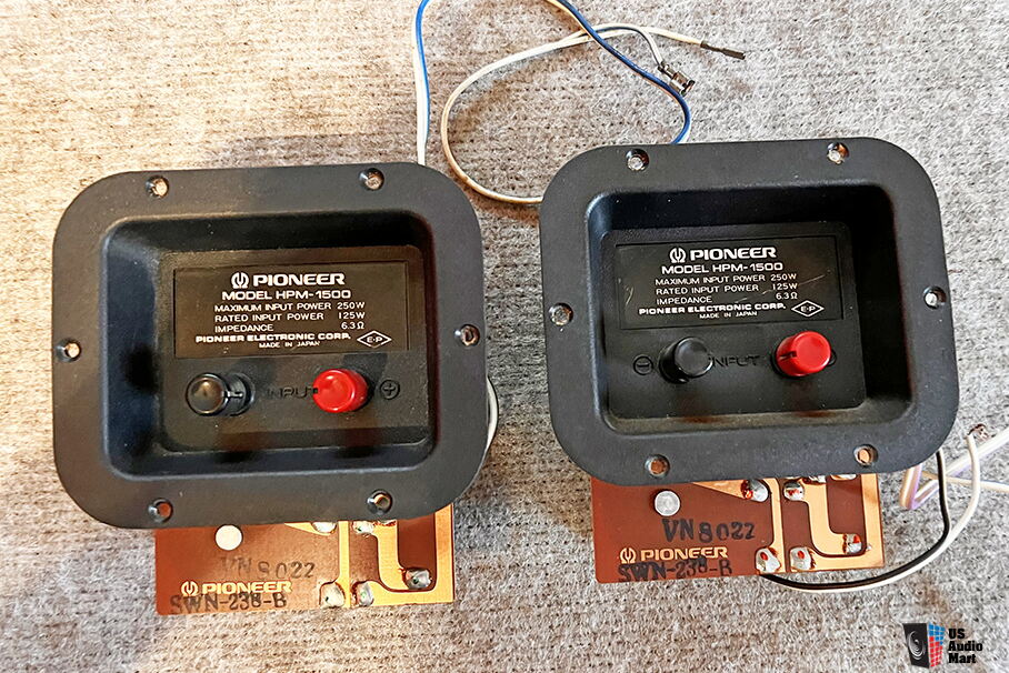 Pioneer HPM-150 HPM-1500 super tweeter with crossovers (pair) Photo ...