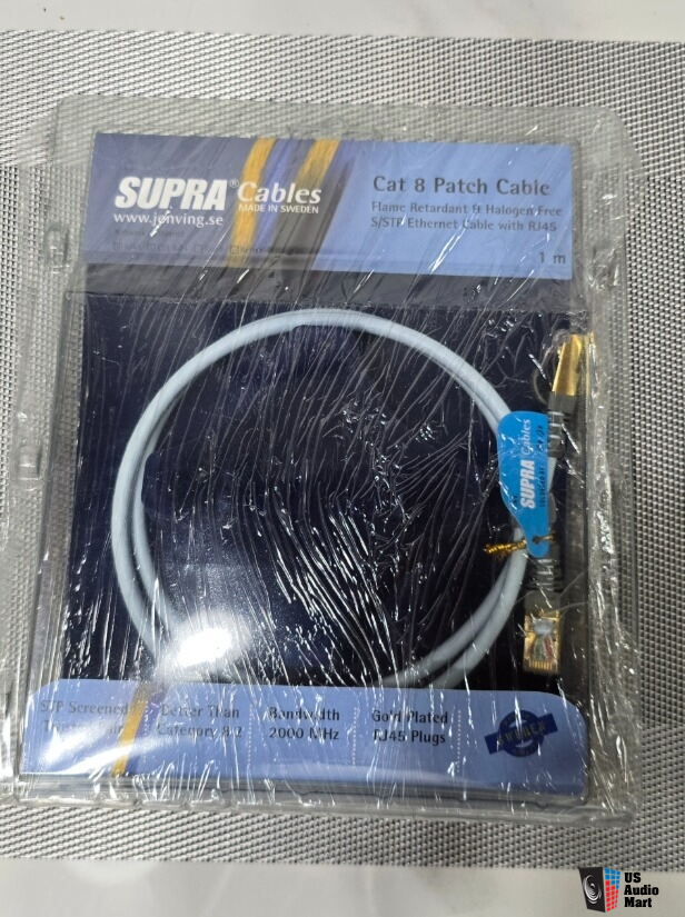 Supra CAT8 Ethernet Cables 1m and 2m New, Unopened Photo #5825737 - US ...