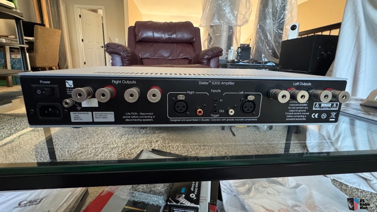 PS Audio S300 Stellar Stereo Power Amplifier Silver Photo #5828512 - US ...
