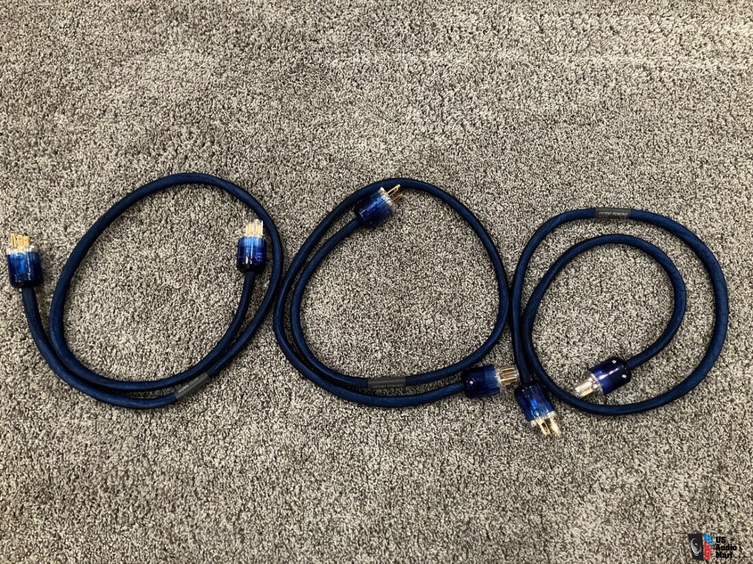 Audio Envy Expanded-Ocean 5' power cords (3) in mint condition! For ...