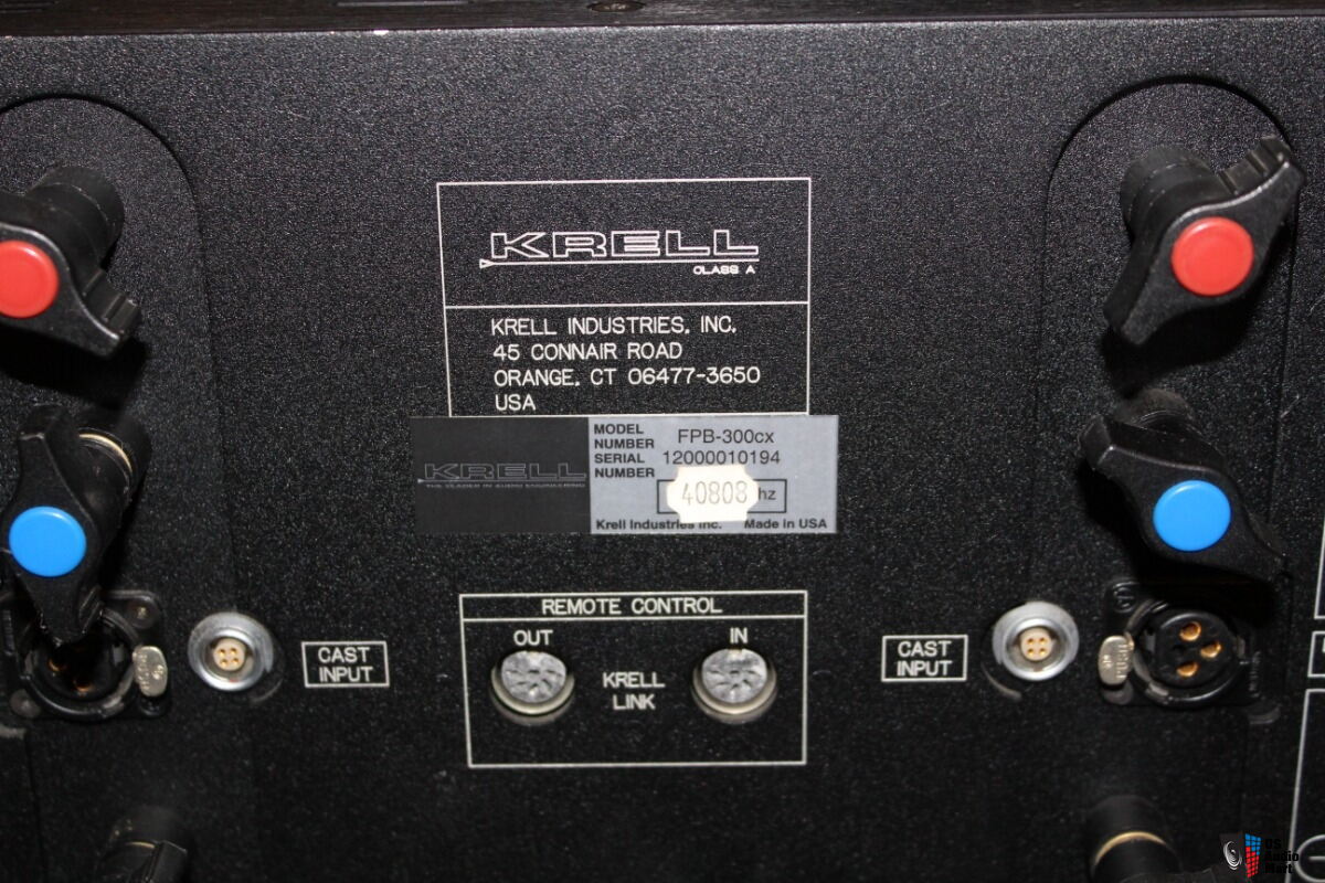 Krell FPB 300cx Power Amplifier Class A Full Power Balanced Photo ...