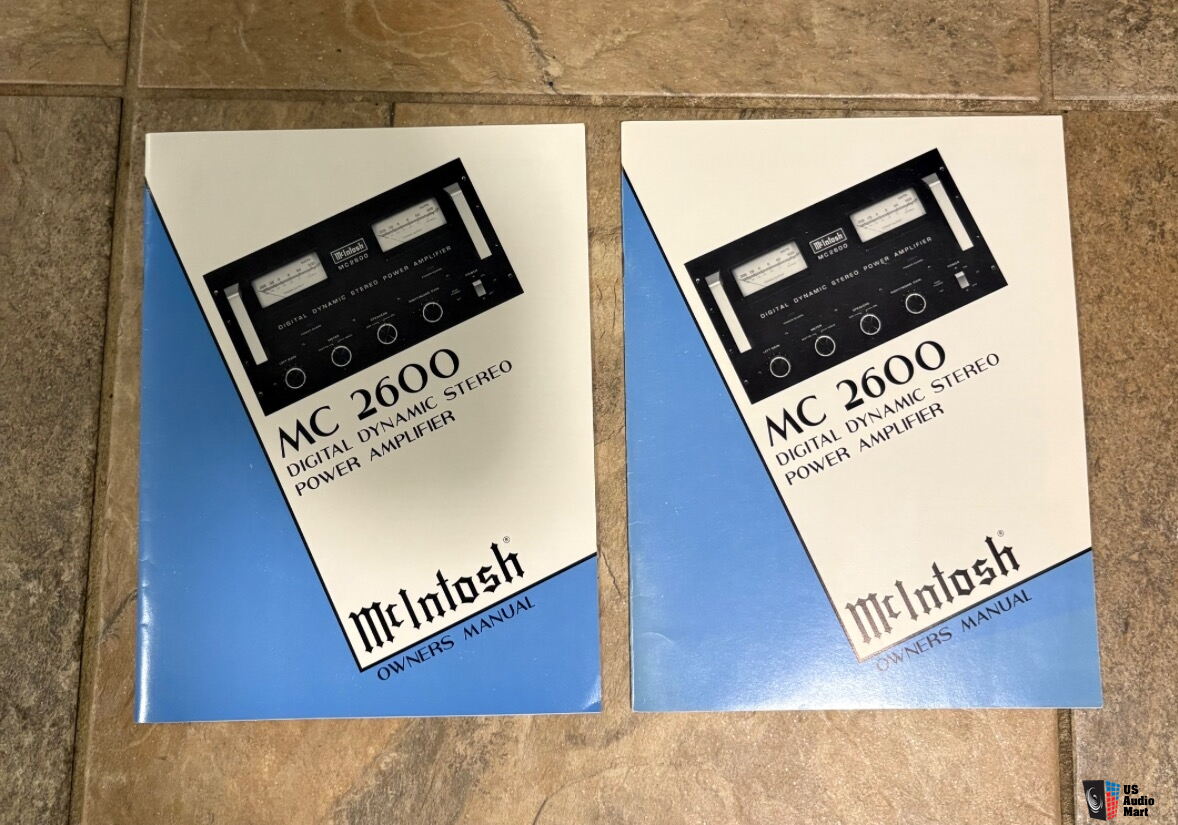 McIntosh MC2600 Power Amplifiers - Near Mint, Single Owner, New Meters ...