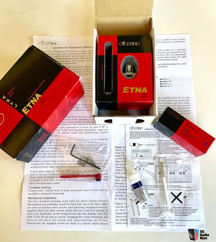 Lyra Etna SL MC Phono Cartridge, Titanium Central Core, 6N HP copper ...