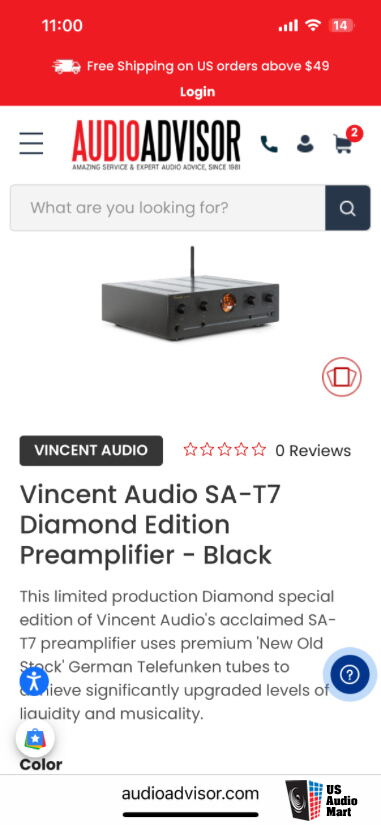 Vincent Audio Reference tube preamp and tube hybrid amp Photo #5840336 ...