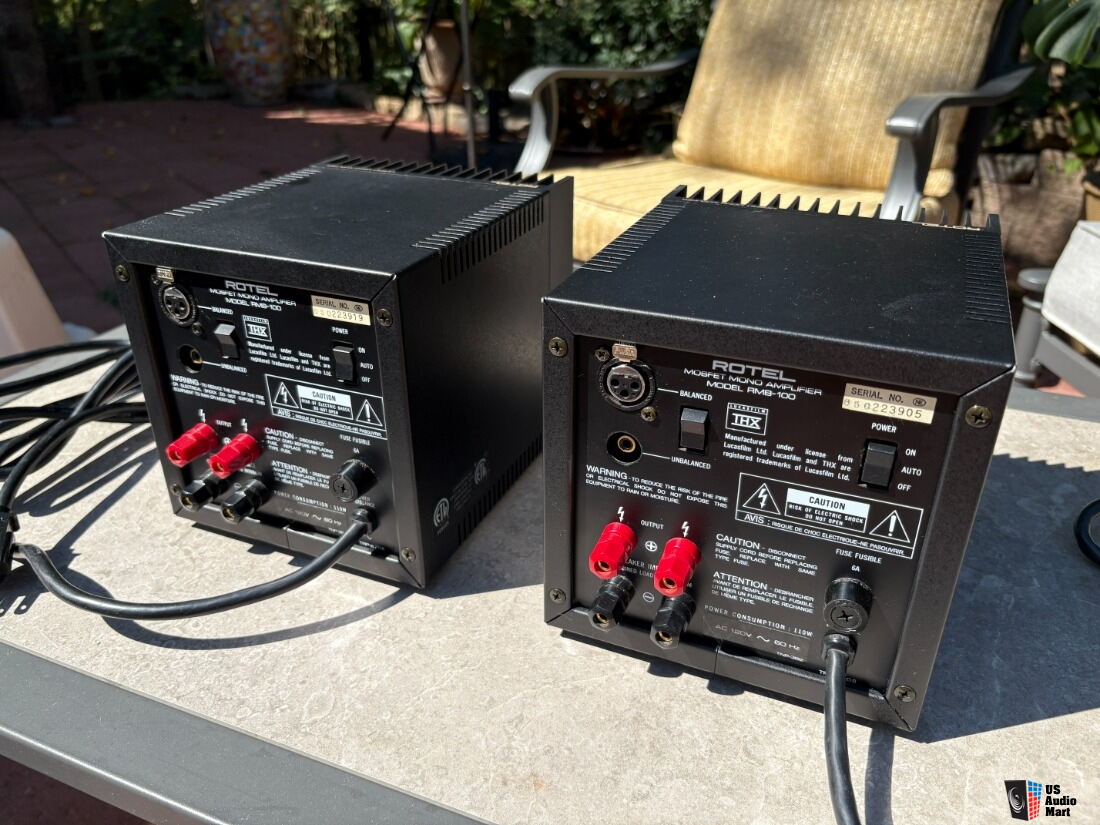 Rotel Model RBM-100 Mono Pair - Close Serial #s - Twin of B&W MPA-1 ...