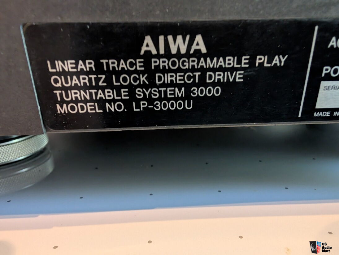 Aiwa 3000U Linear Tracking Turntable Photo #5852443 - US Audio Mart