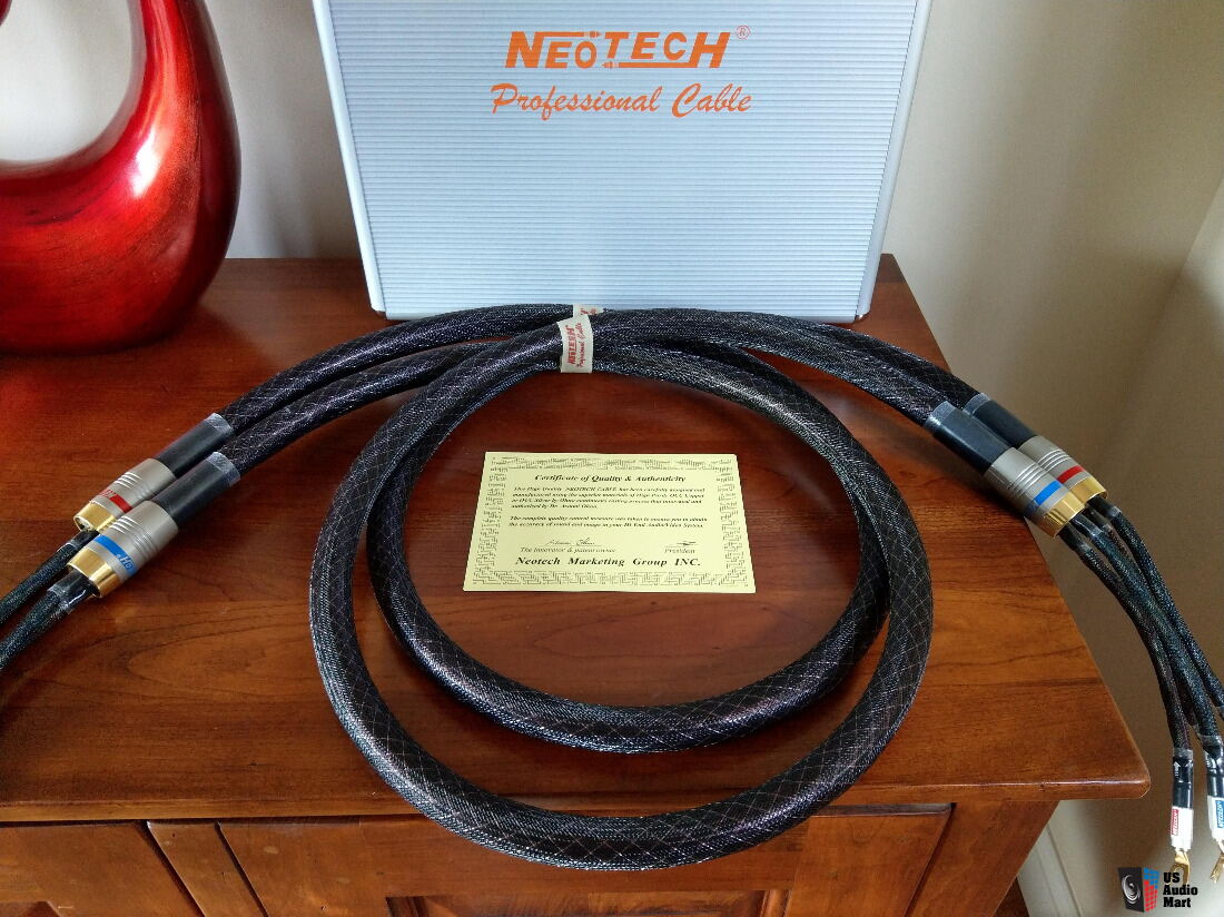 Neotech NES-1002 UP-OCC Silver Speaker Cables - 2.5M pair, Excellent ...