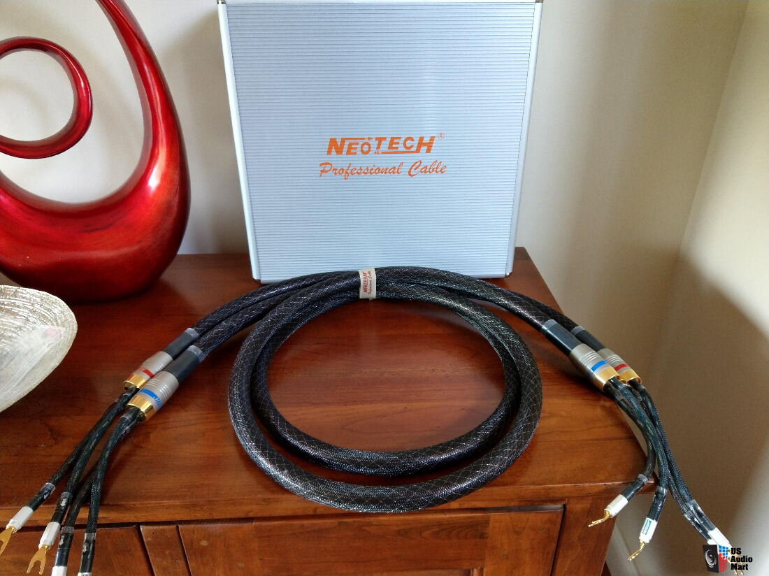 Neotech NES-1002 UP-OCC Silver Speaker Cables - 2.5M pair, Excellent ...